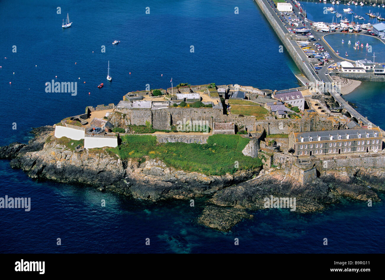 Guernsey channel islands aerial hi-res stock photography and images - Alamy
