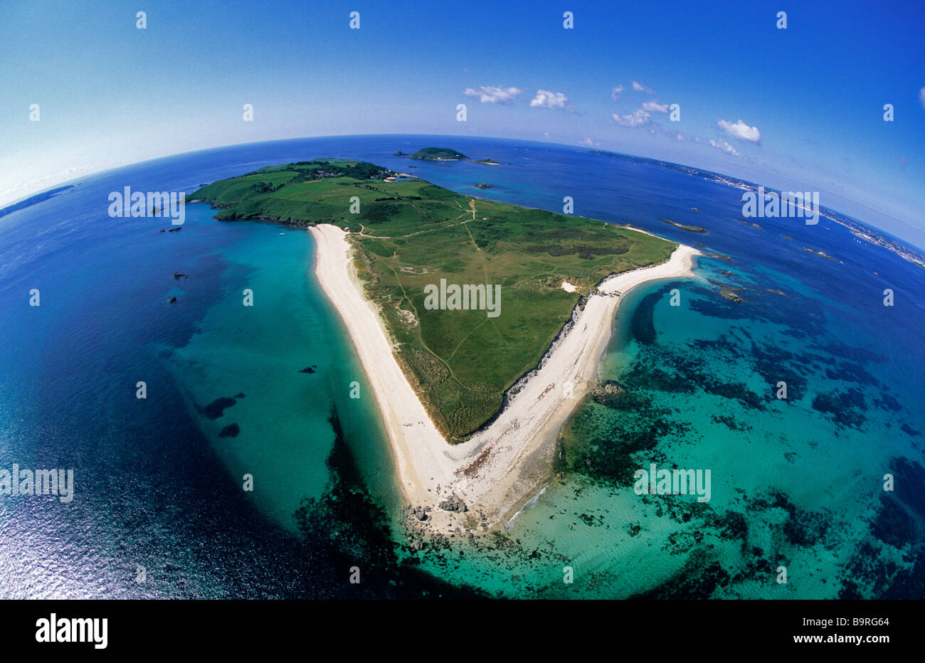 United Kingdom, Channel Islands, Herm (aerial view Stock Photo - Alamy