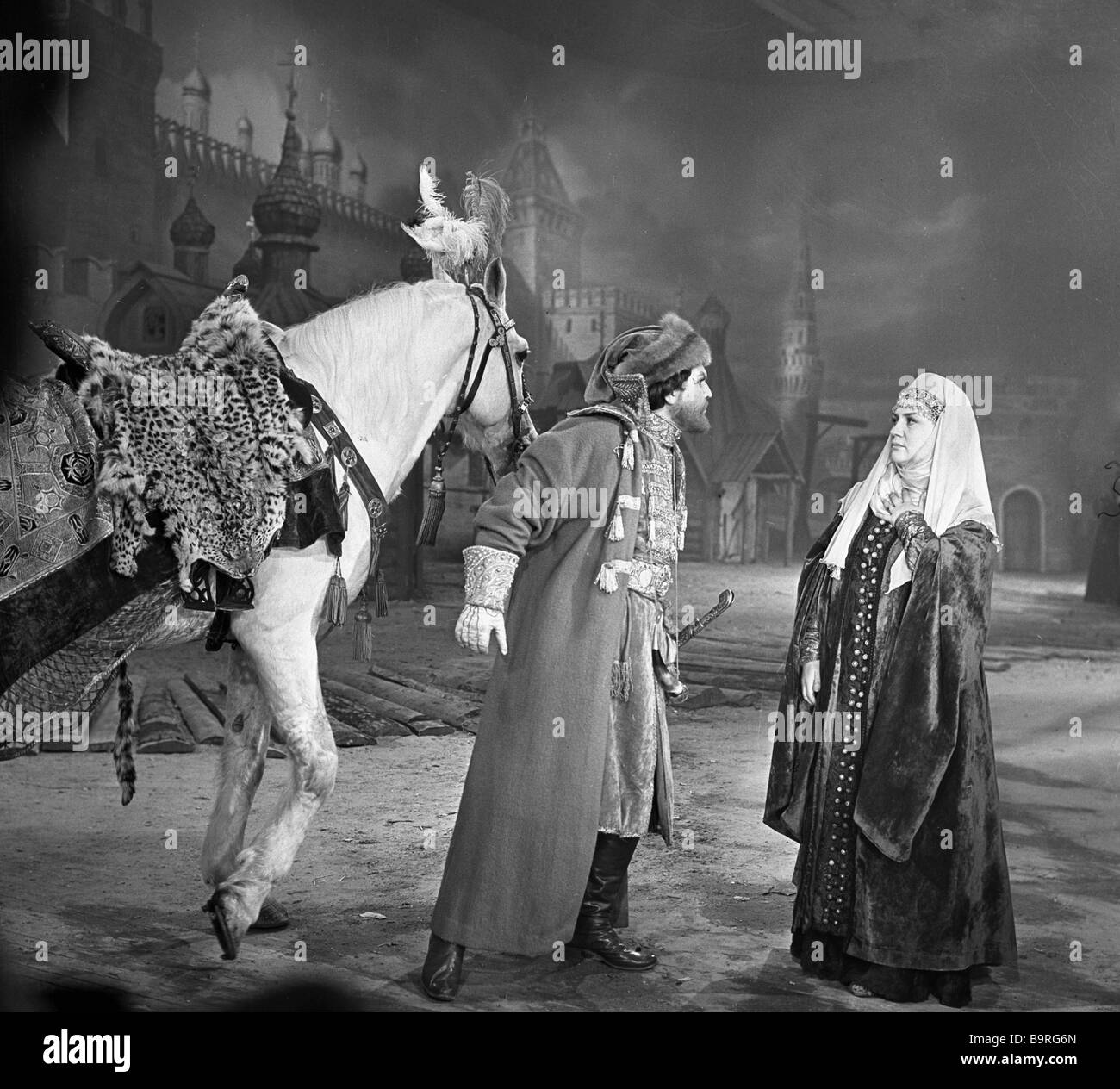 Anton Grigoryev left as Andrei Khovansky and Kira Leonova right as ...