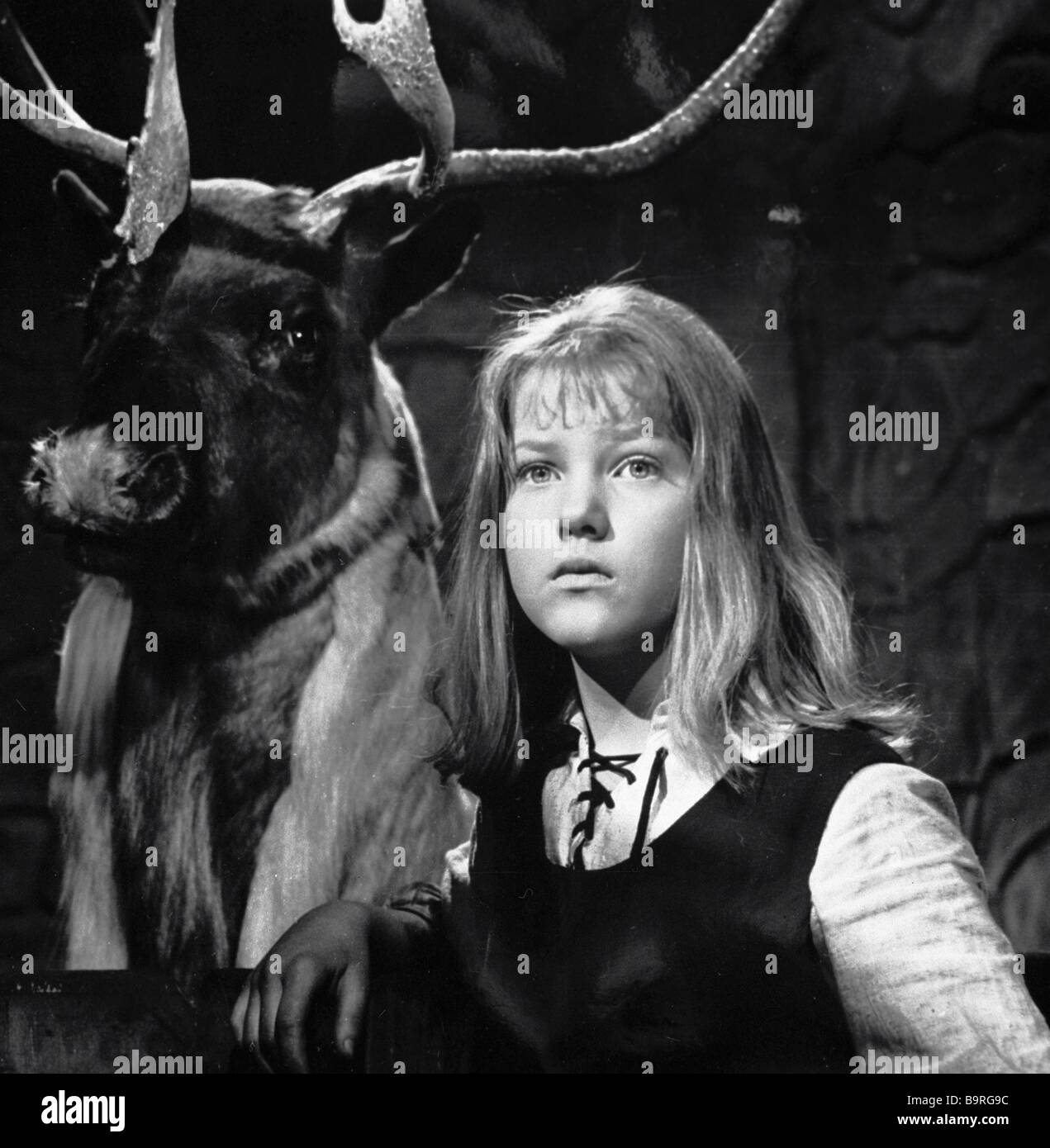 Yelena Proklova as Gerda in the film The Snow Queen directed by Gennady ...