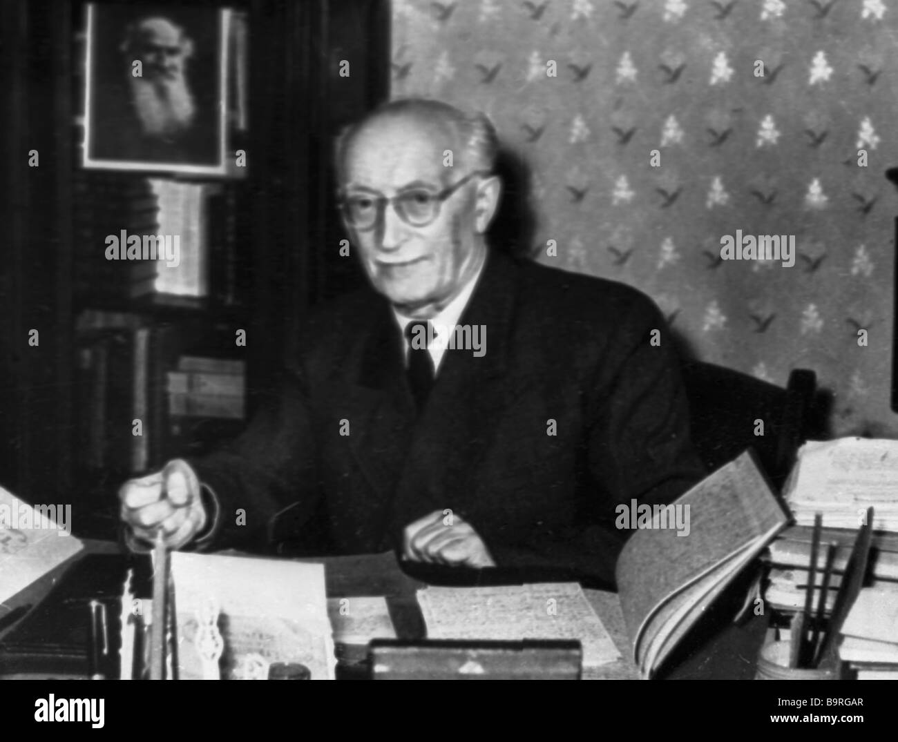 Literary critic Boris Eichenbaum 1886 1959 in his study Stock Photo - Alamy