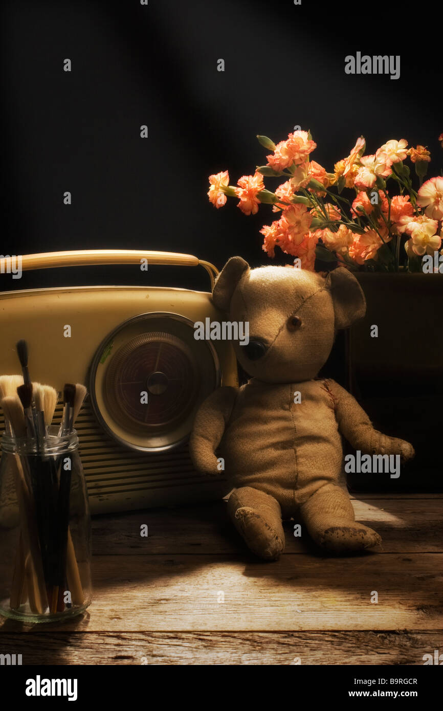 Nostalgic Teddy Bear, Still Life Stock Photo - Alamy