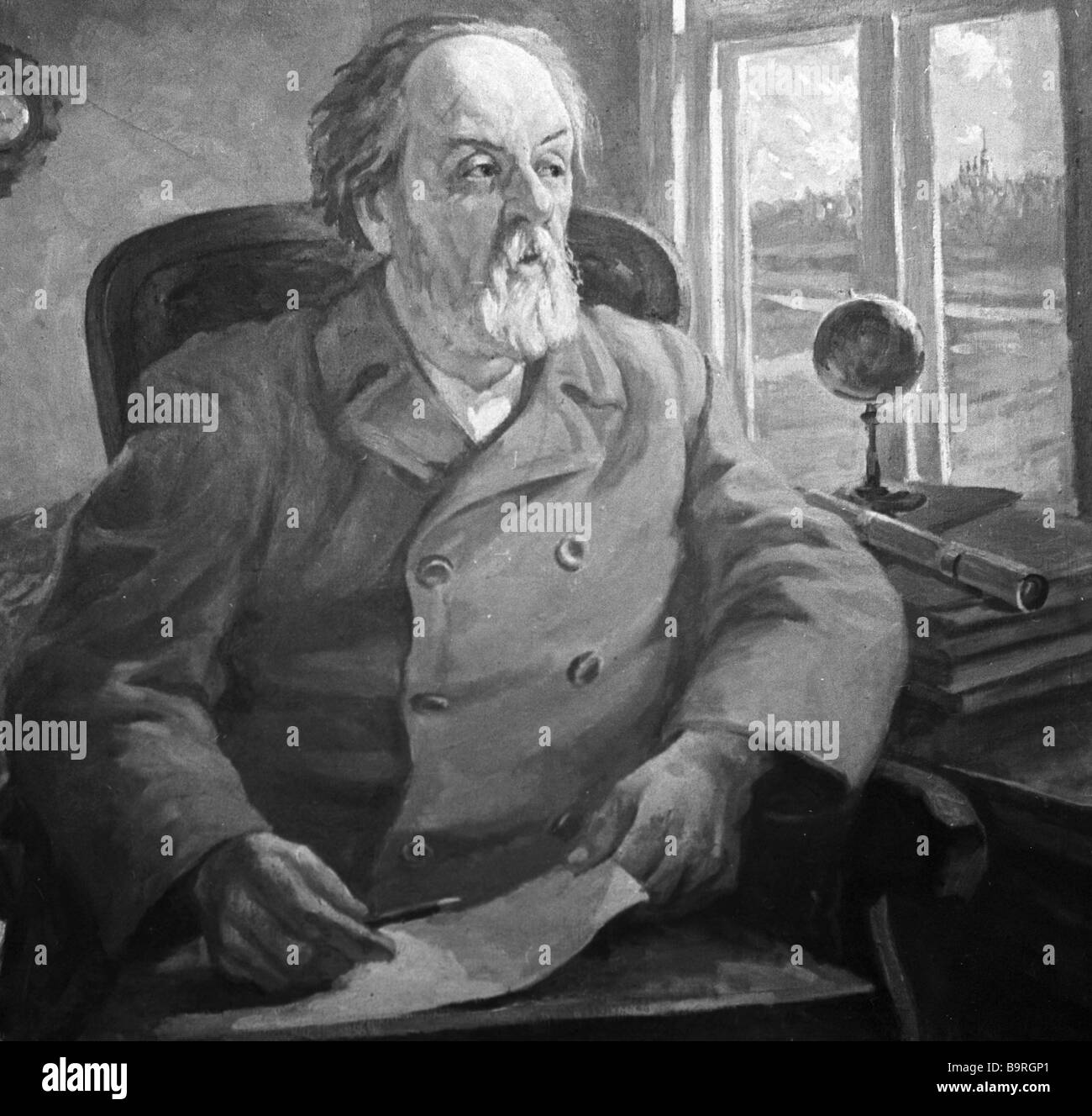 Alexei Bozhko Konstantin Tsiolkovsky at Work The painting represents ...