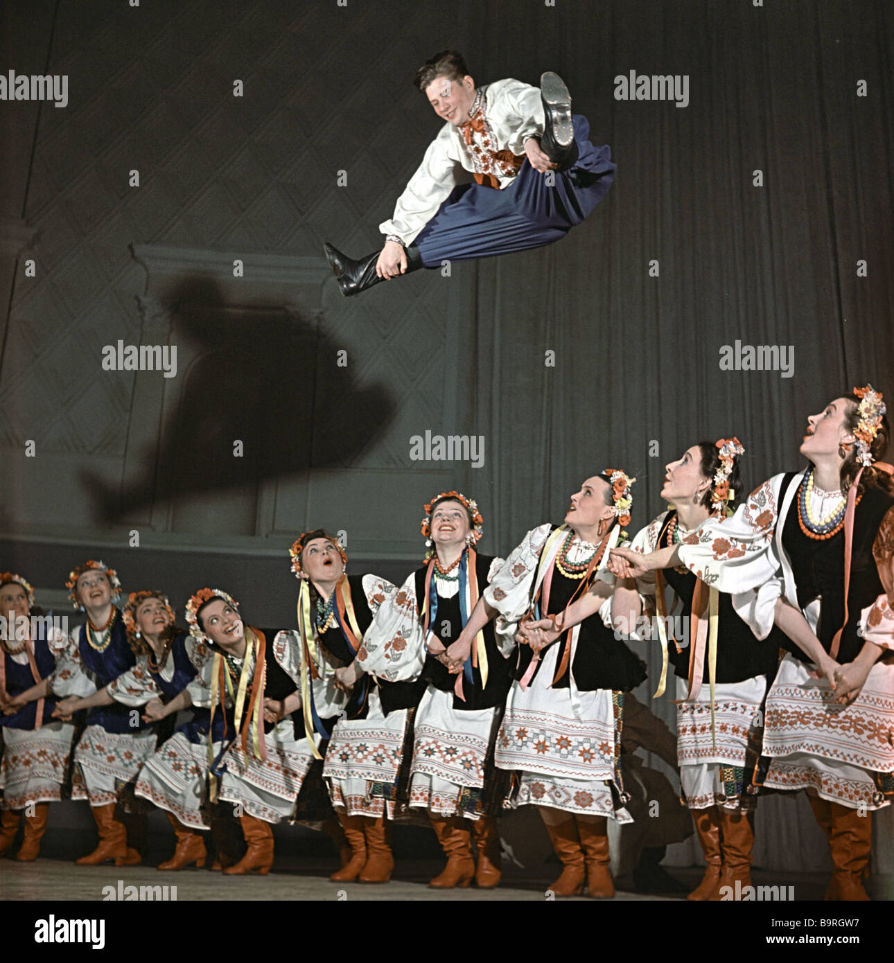 The USSR State Folk Dance Company performing the Ukrainian suite of ...