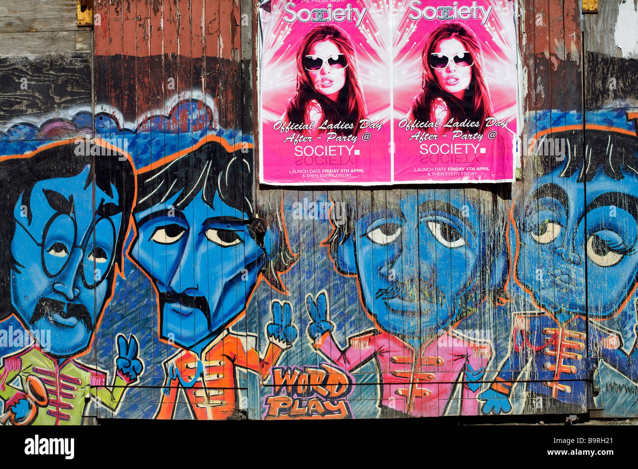 Beatles mural liverpool hi-res stock photography and images - Alamy