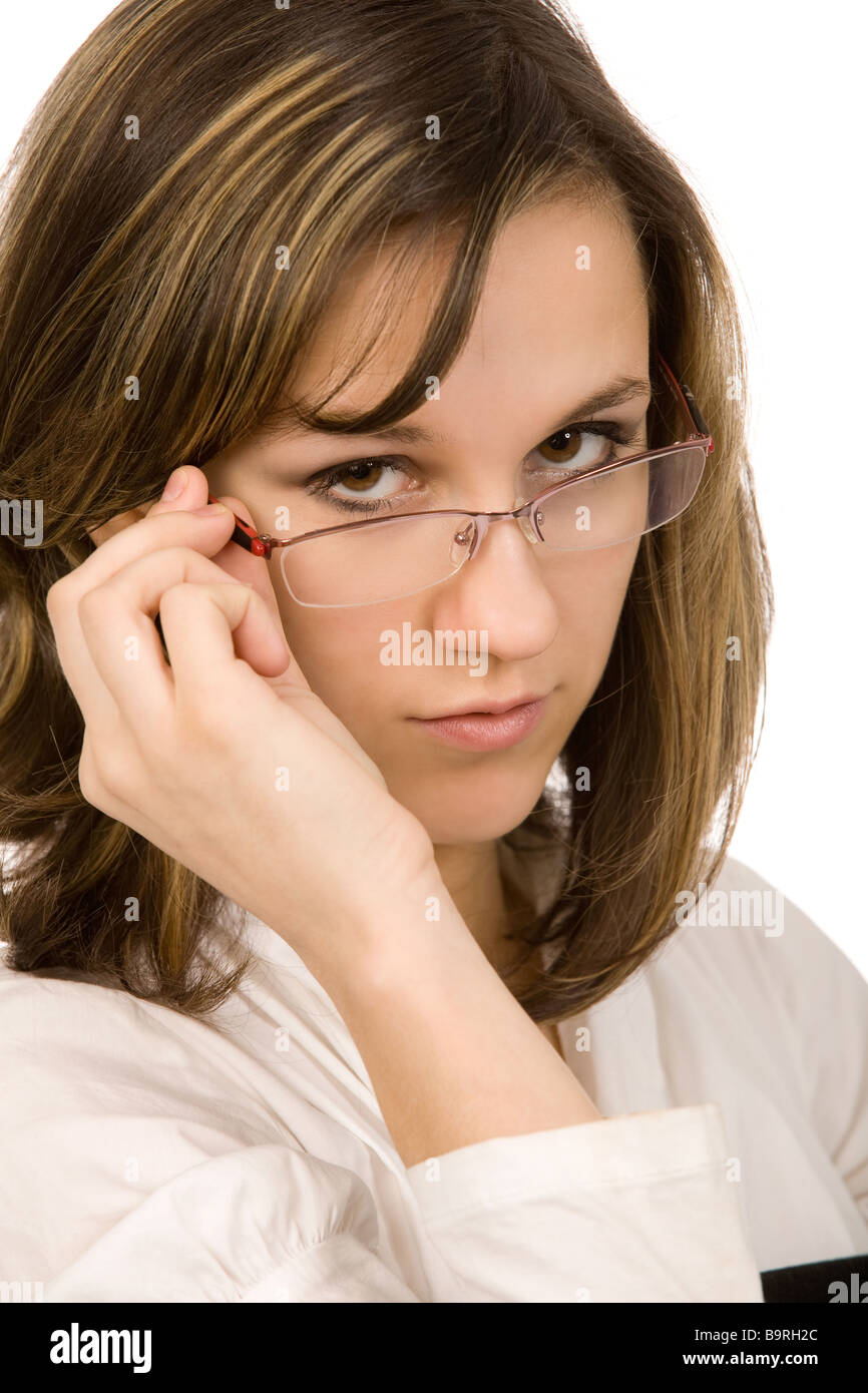 closeup portrait of the woman in glasses Stock Photo - Alamy closeup portrait of the woman in glasses Stock Photo - Alamy