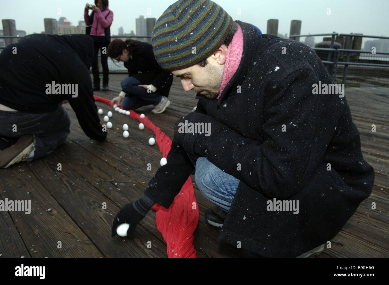 People welcome the spring equinox by standing eggs on end Stock Photo ...