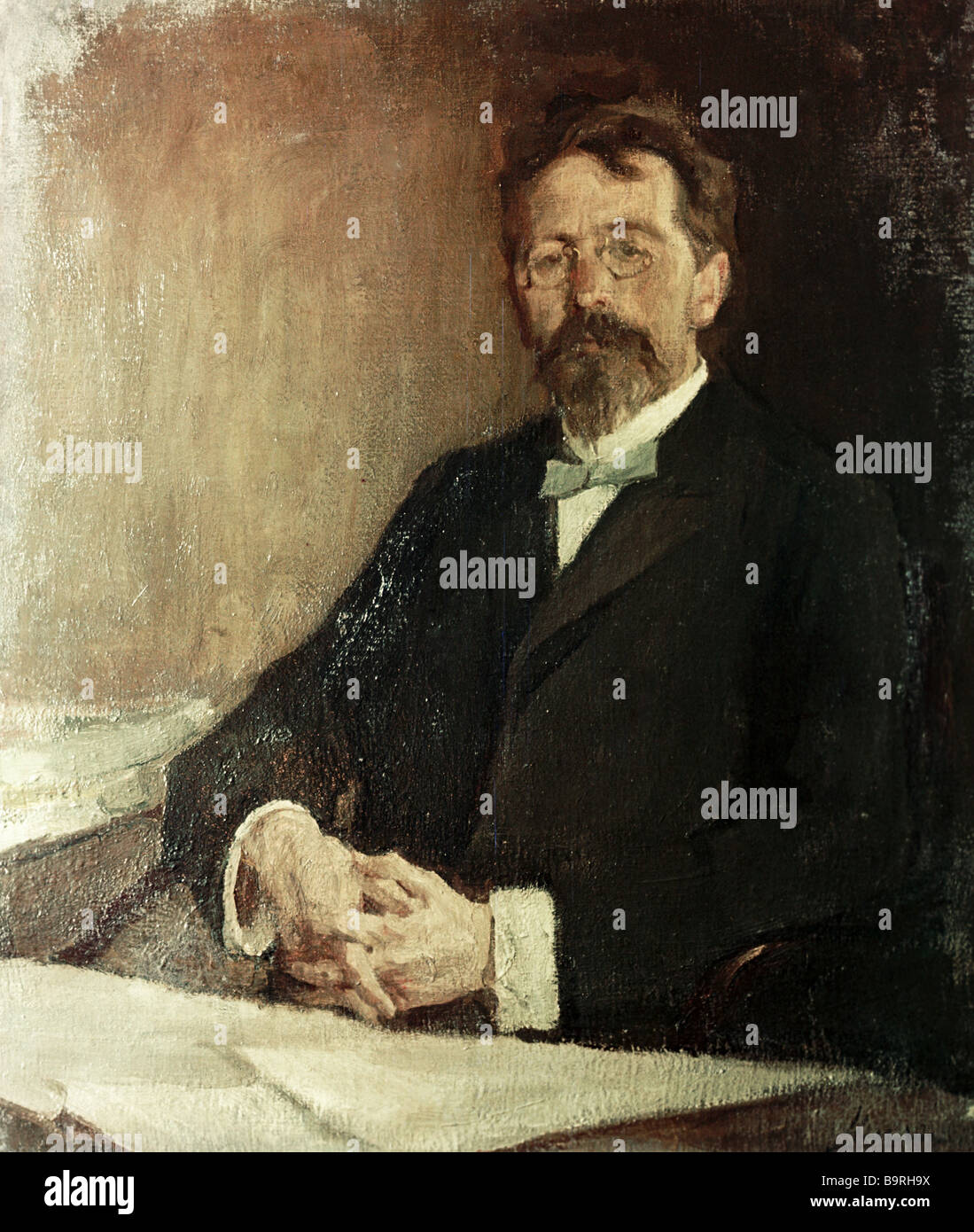 A portrait of Russian playwright Anton Pavlovich Chekhov by Nikolai ...