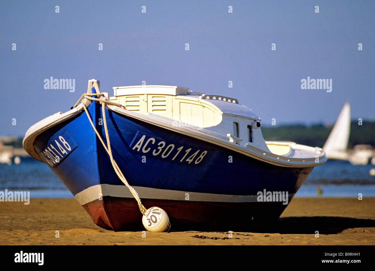 France, Gironde, Bassin d'Arcachon, Le Cap Ferret, pinasse (traditional ...