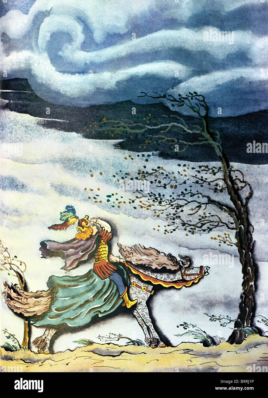 An illustration by Vladimir Konashevich 1888 1963 to Alexander Pushkin ...