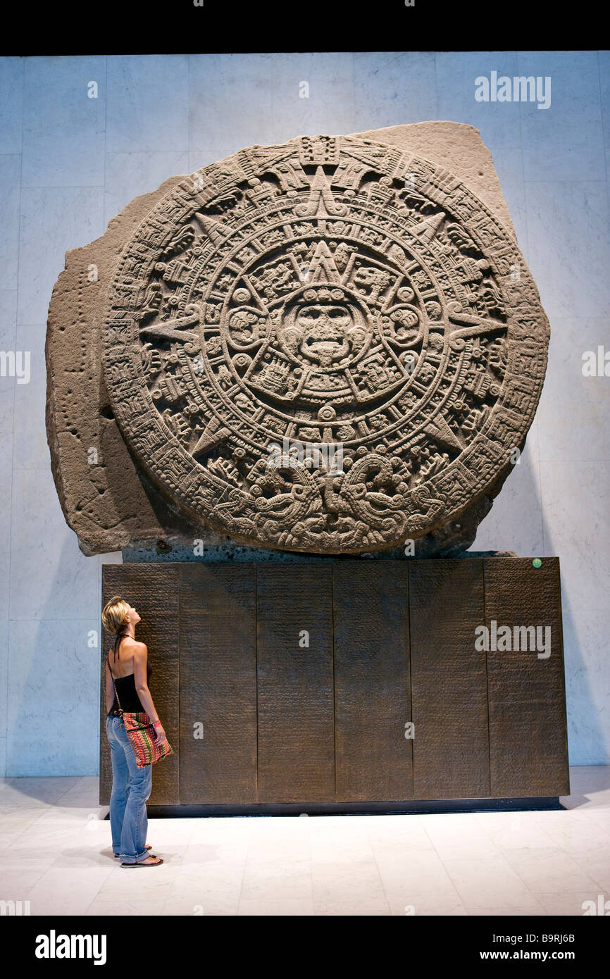 Mexico, Federal District, Mexico City, Anthropology Museum, Aztec ...