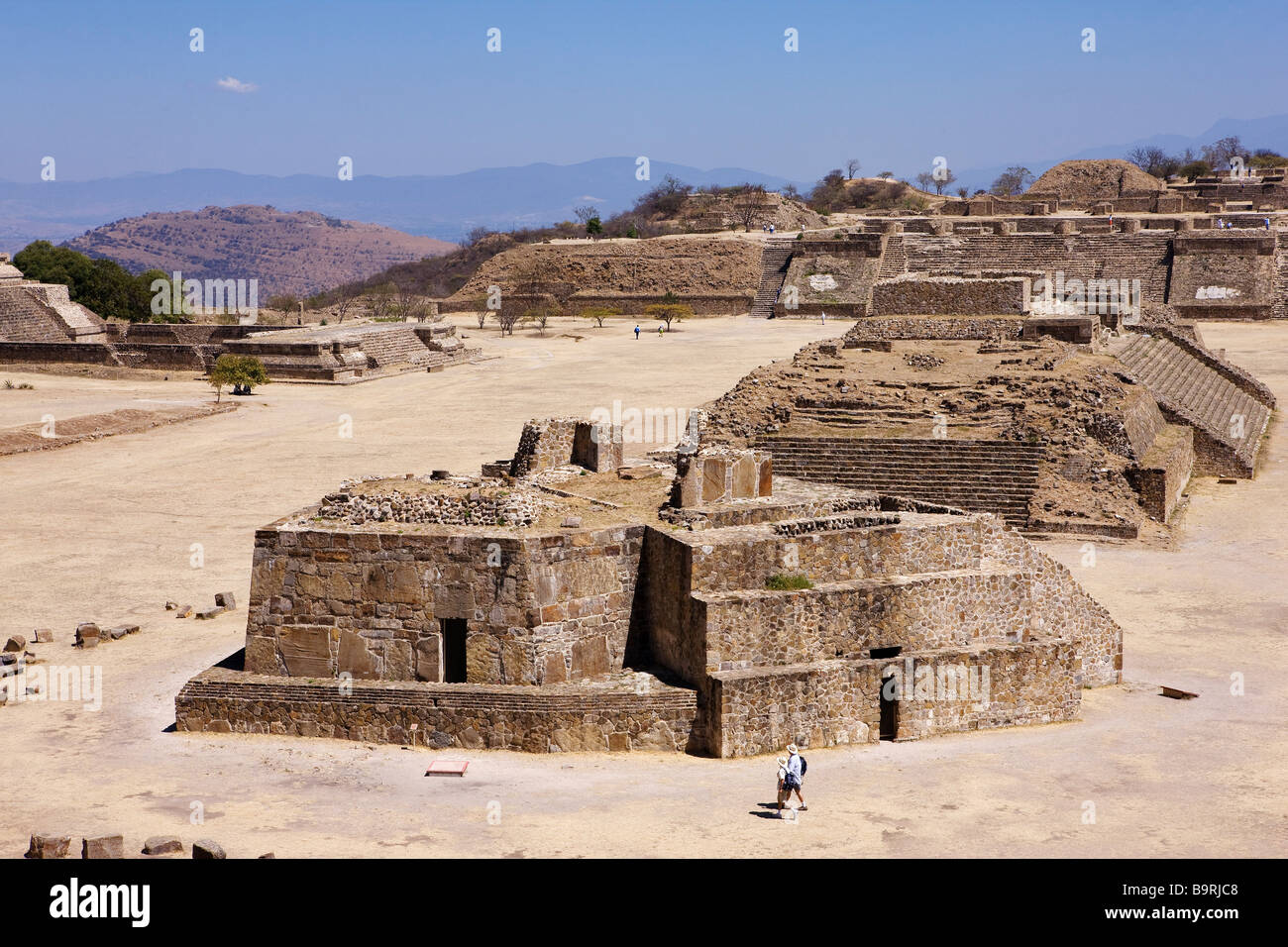 Mexico, Oaxaca State, the Pre-Columbian site of Monte Alban ...
