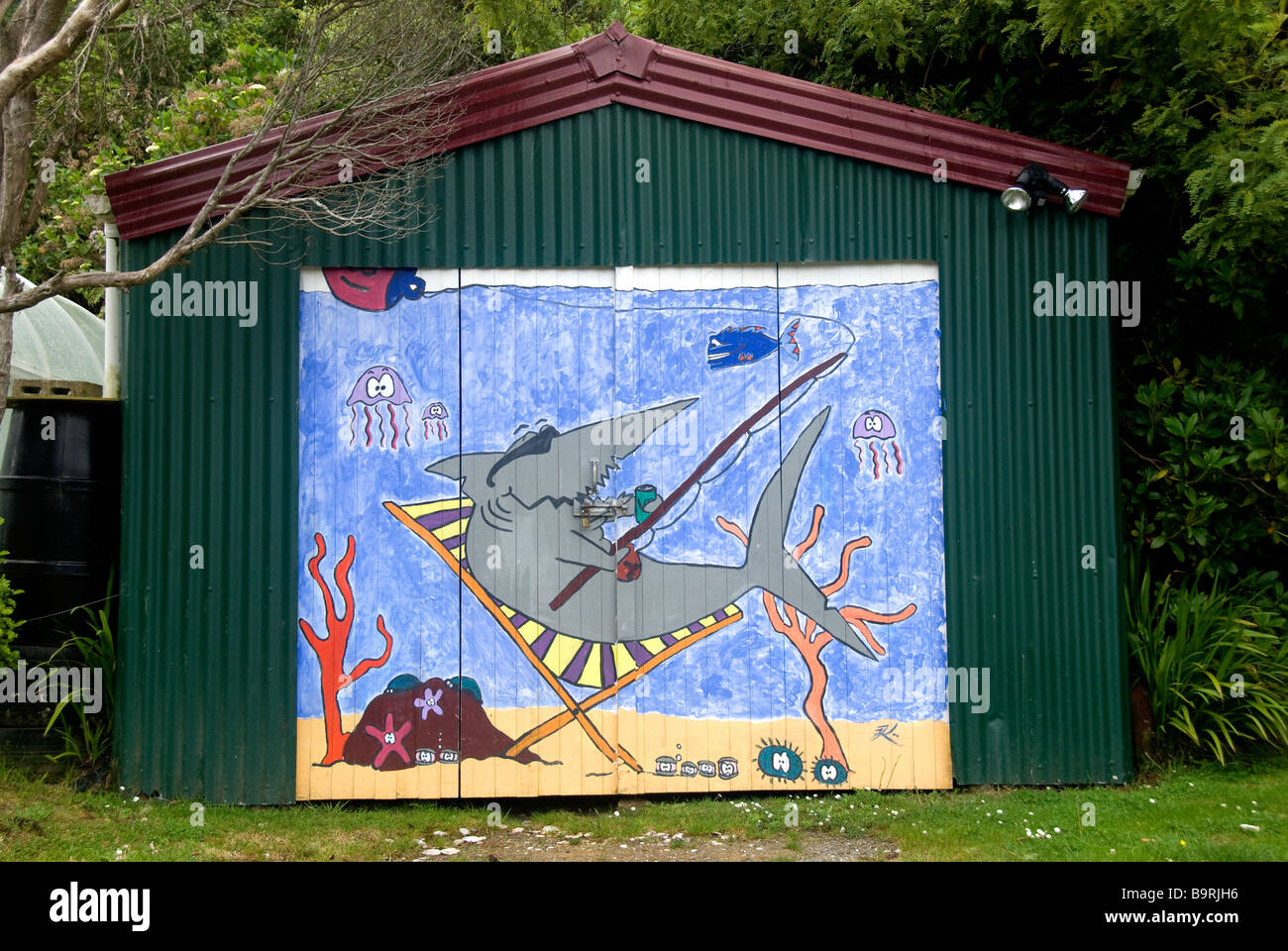 Fishing mural hi-res stock photography and images - Alamy