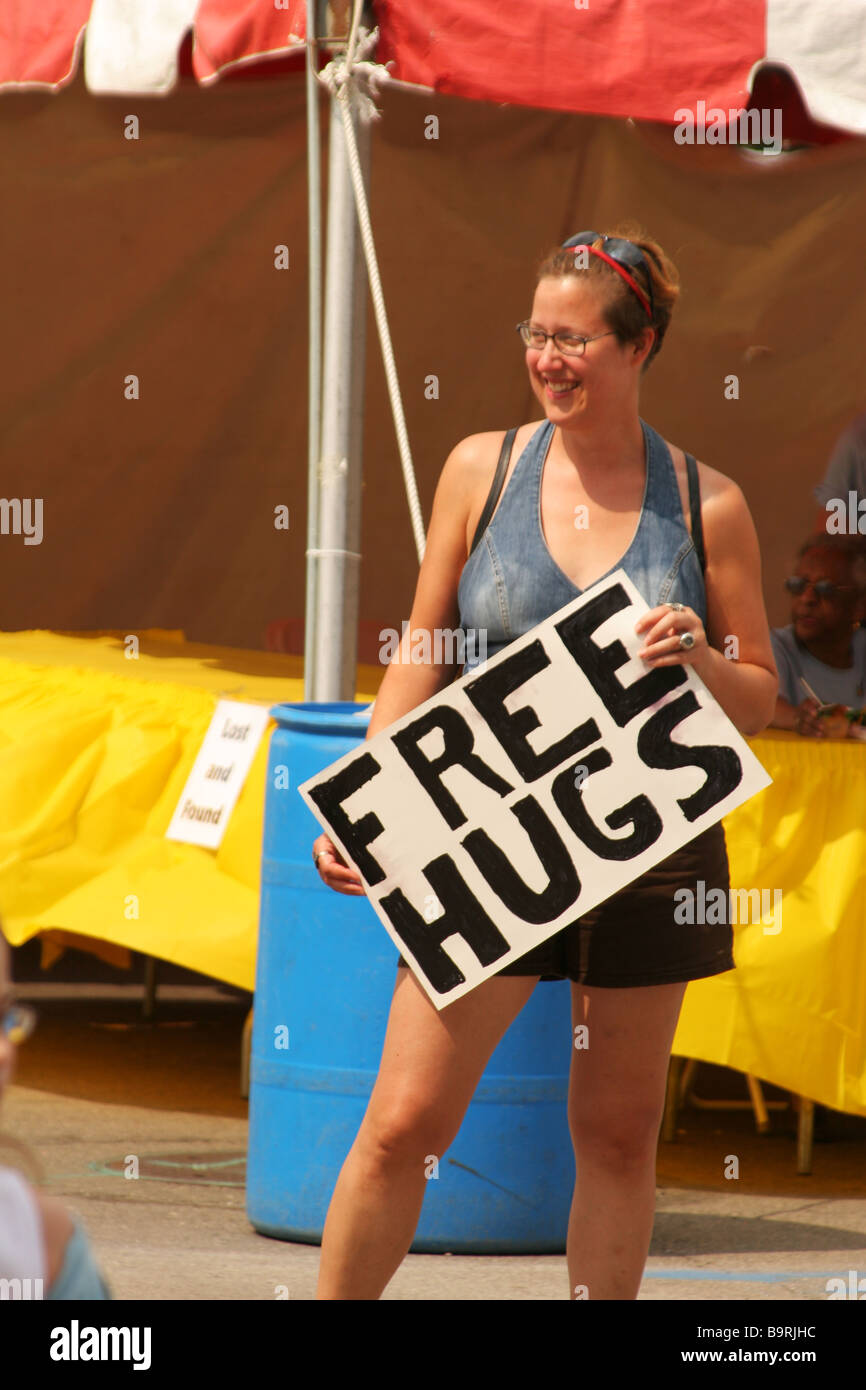 Free hugs signs hi-res stock photography and images - Alamy