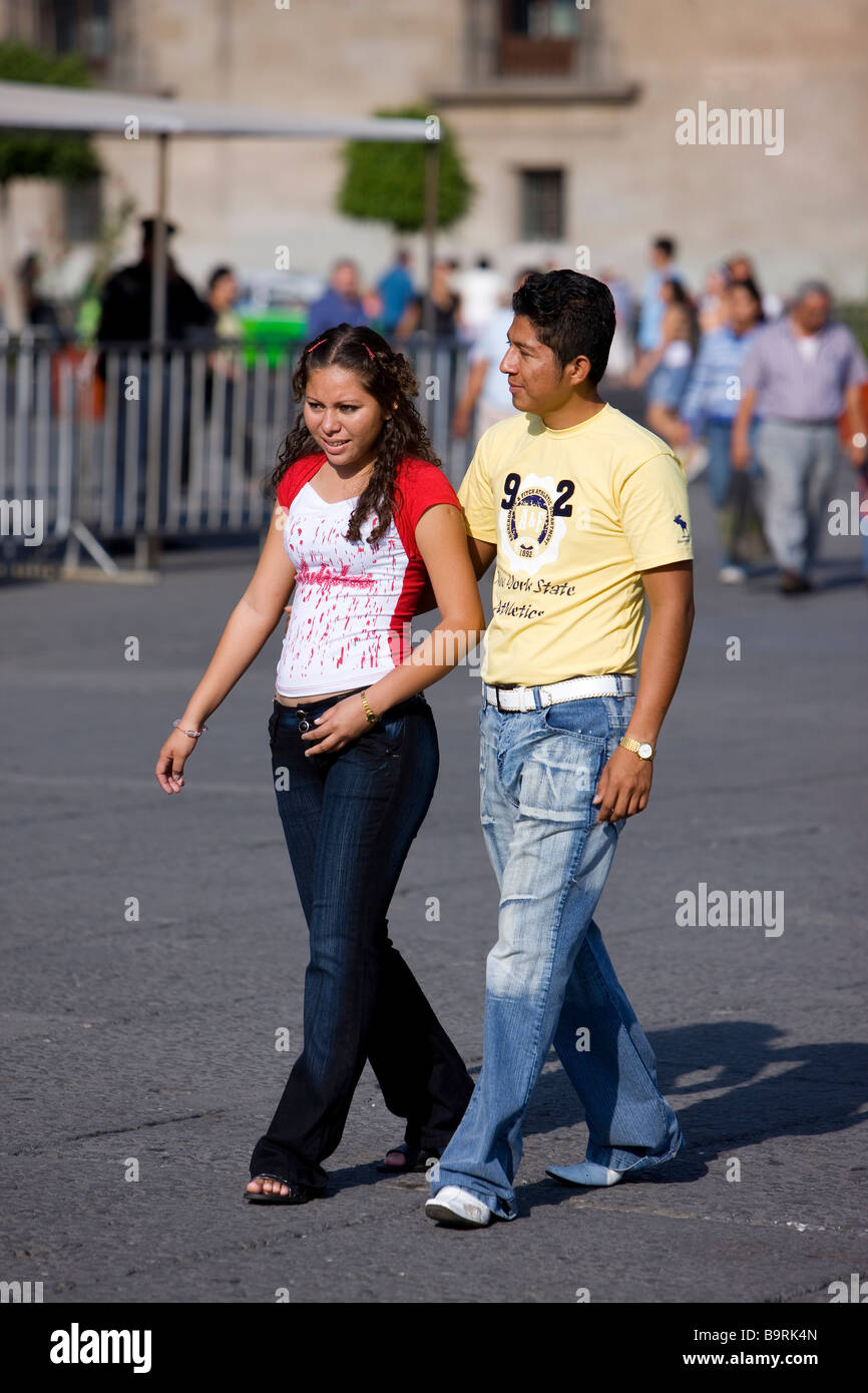 Mexico, Federal District, Mexico City, Zocalo, historical center listed ...