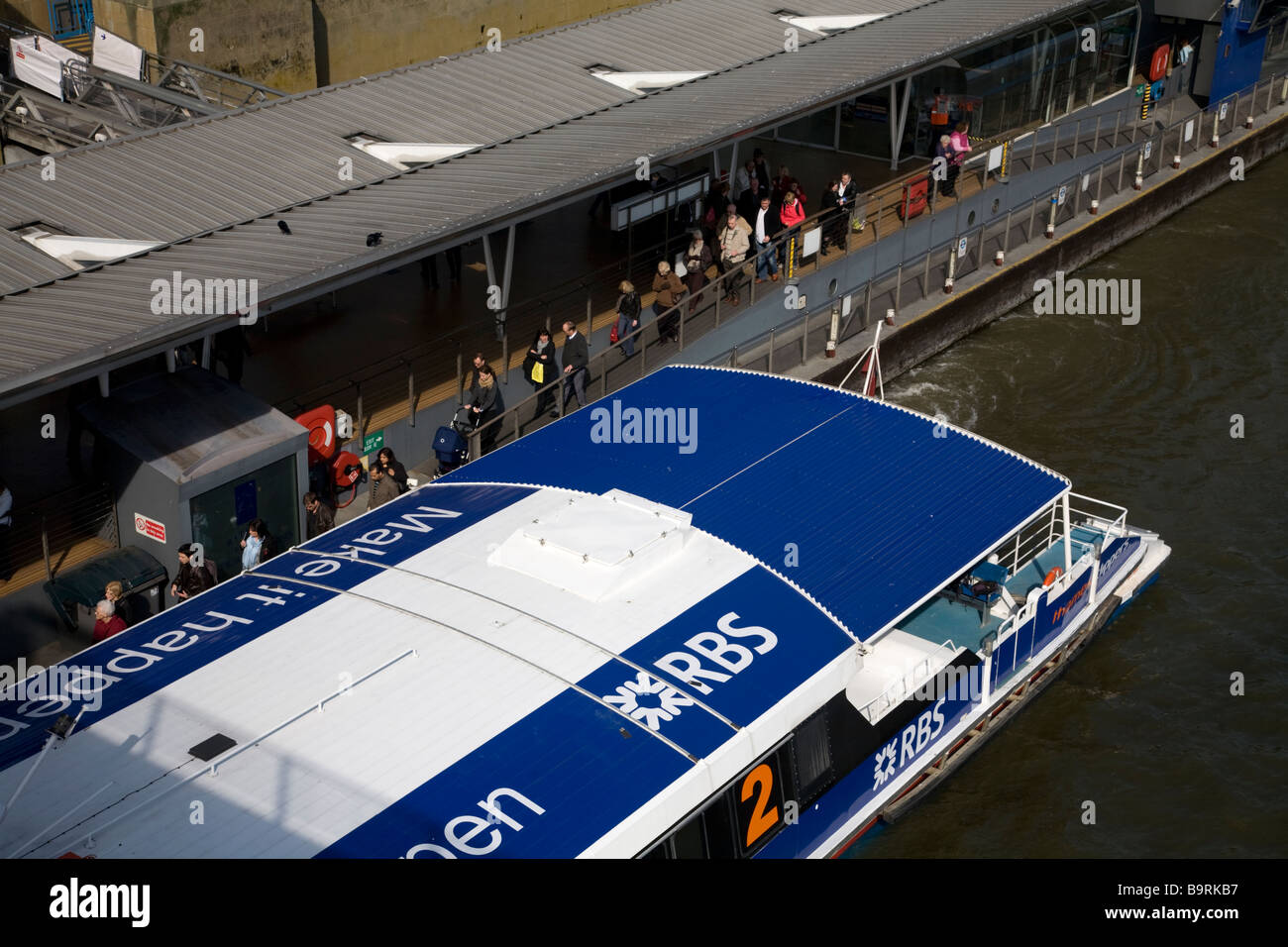 Thames Clipper Commuter Boat River Thames London England Stock Photo ...
