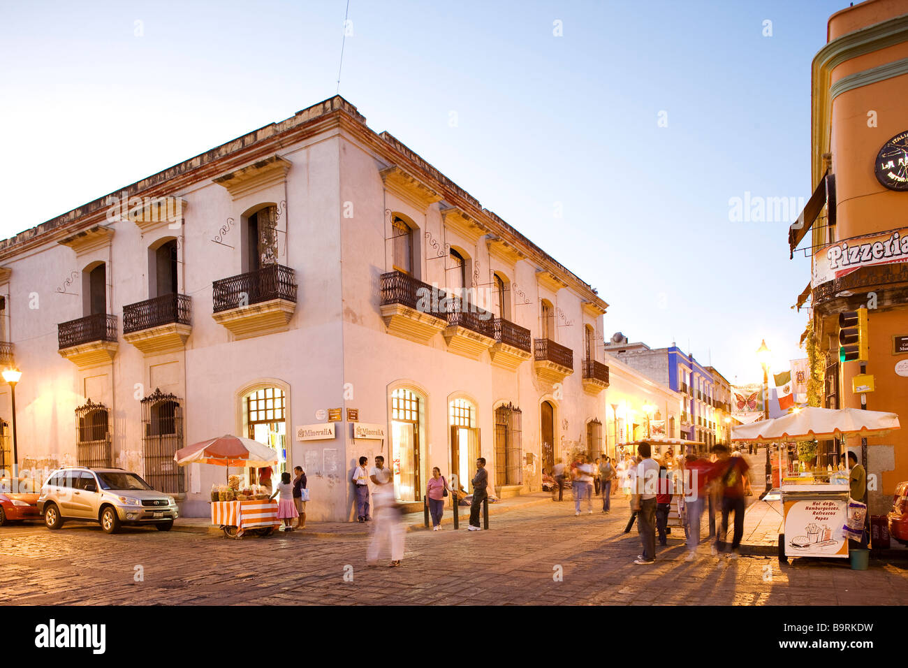 Mexico, Oaxaca State, Oaxaca City, historical colonial centre ...