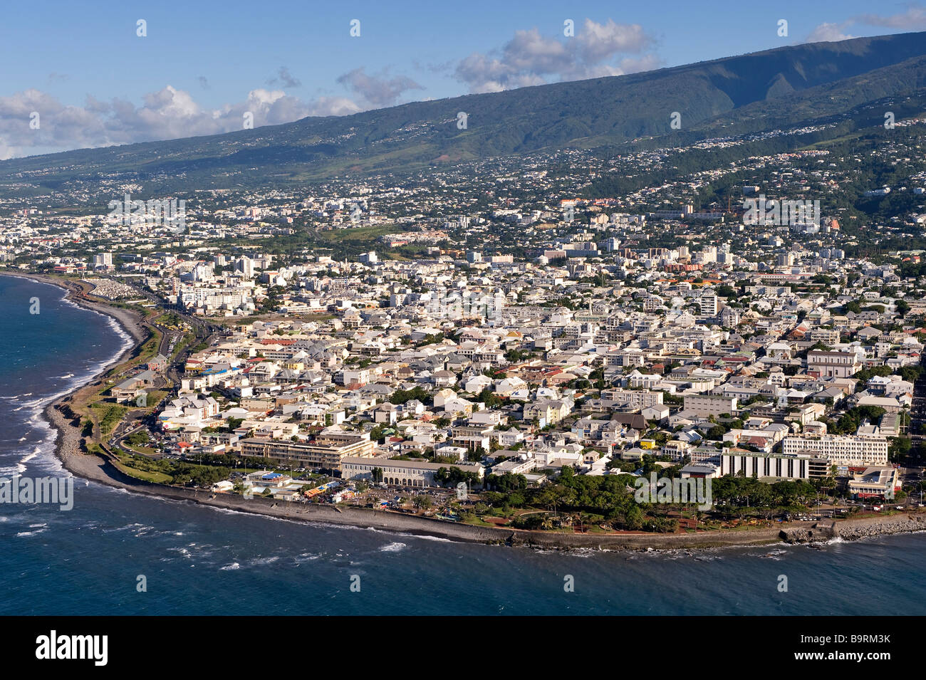 France, Reunion Island, Saint Denis (aerial view Stock Photo - Alamy