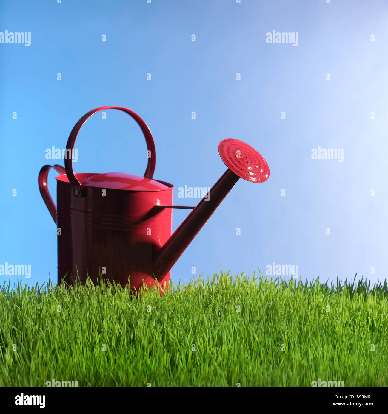 Red watering can hi-res stock photography and images - Alamy