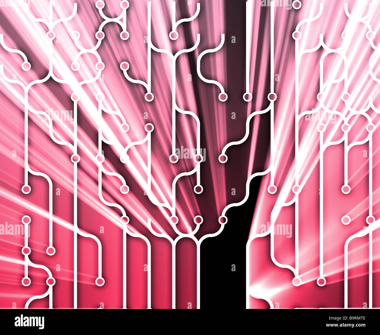 Abstract wallpaper illustration of electronic circuitry patterns Stock ...