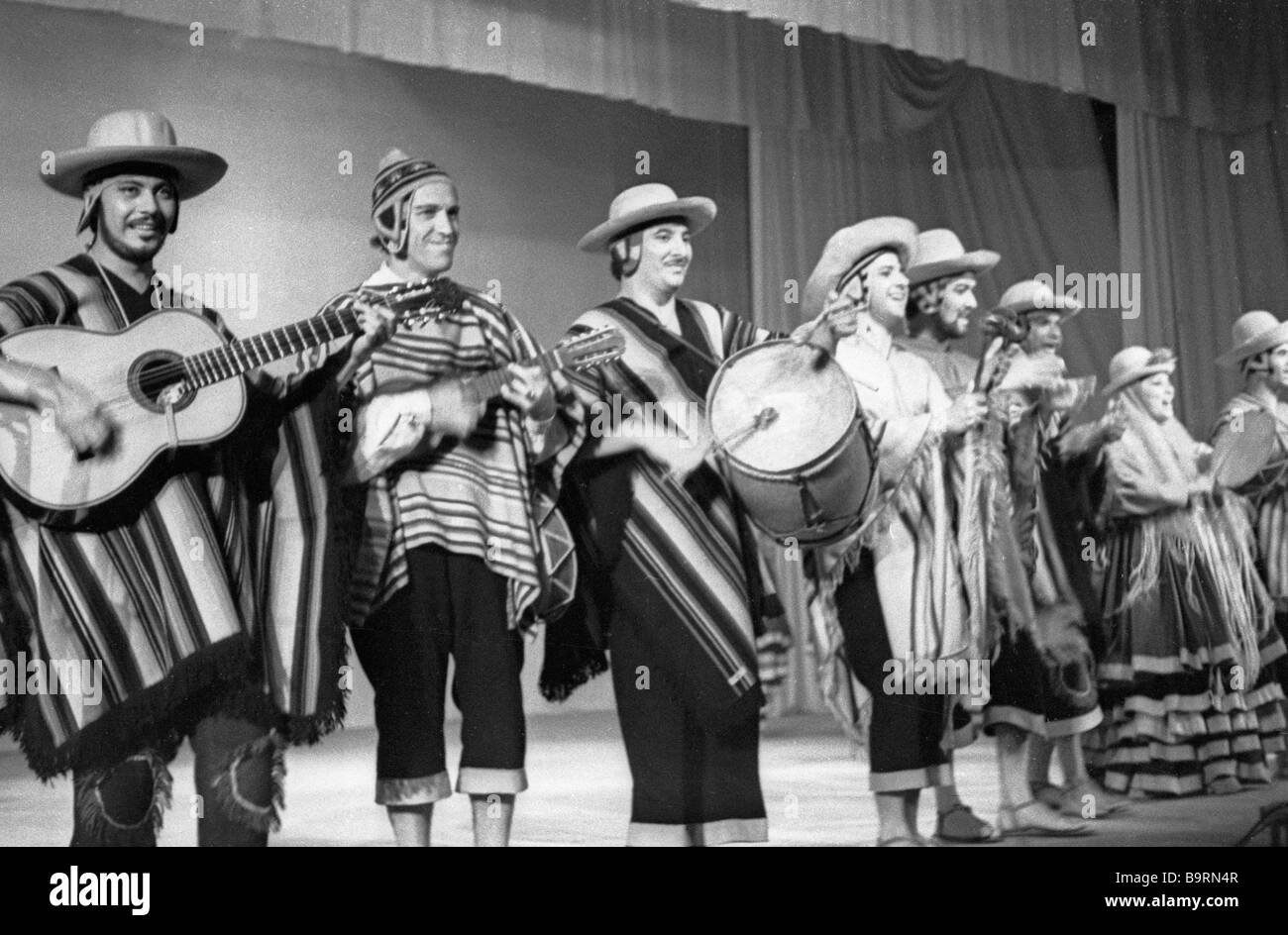 An Argentinian folk company performs in Moscow Stock Photo - Alamy