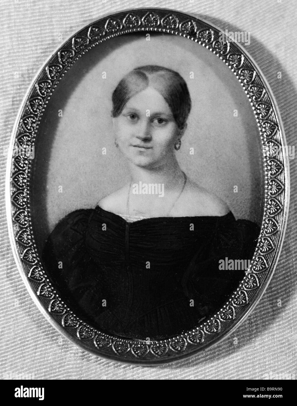 A portrait of Anna Kern by an anonymous artist Stock Photo - Alamy