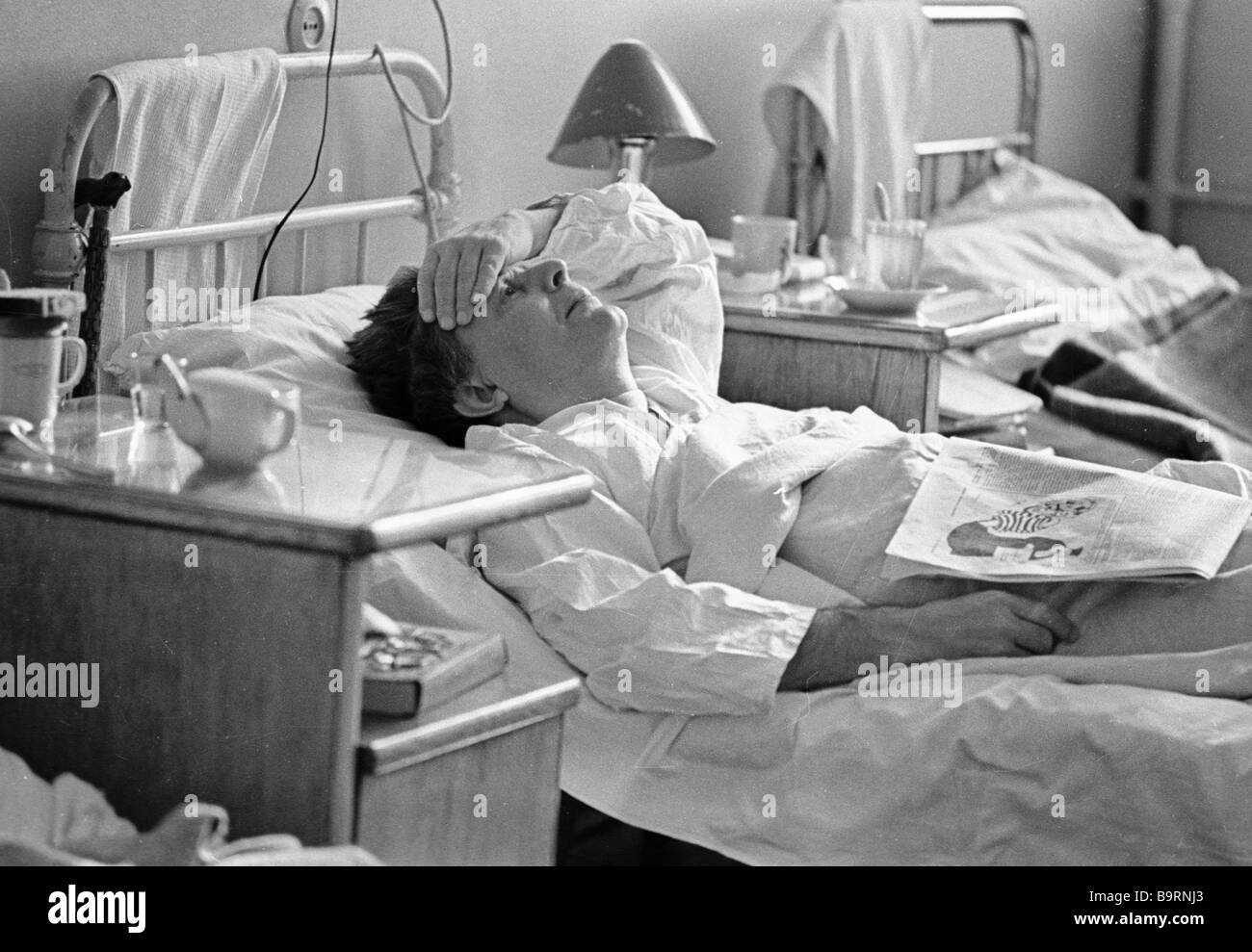 A patient with high fever in a Moscow clinical hospital Stock Photo - Alamy