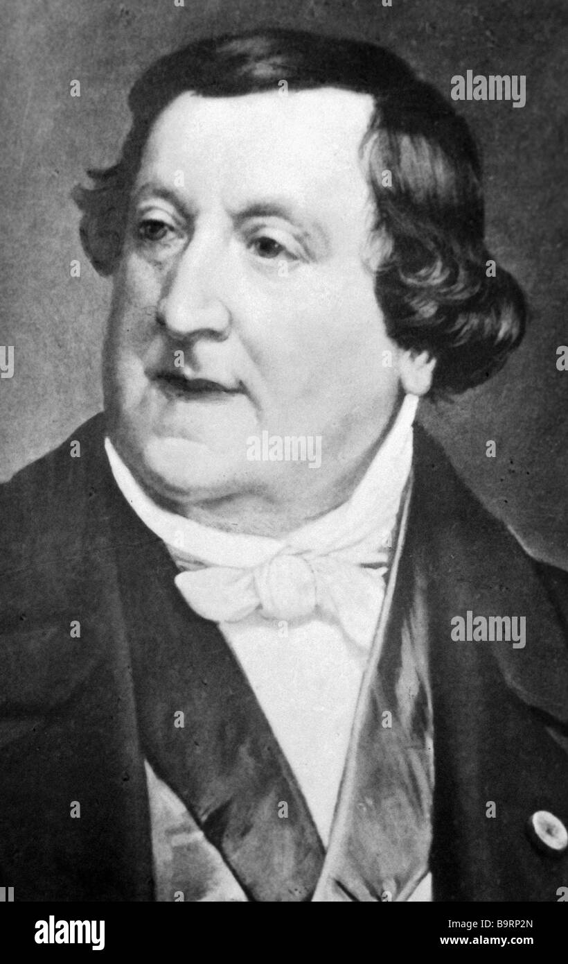 The Italian composer Gioacchino Rossini Stock Photo - Alamy