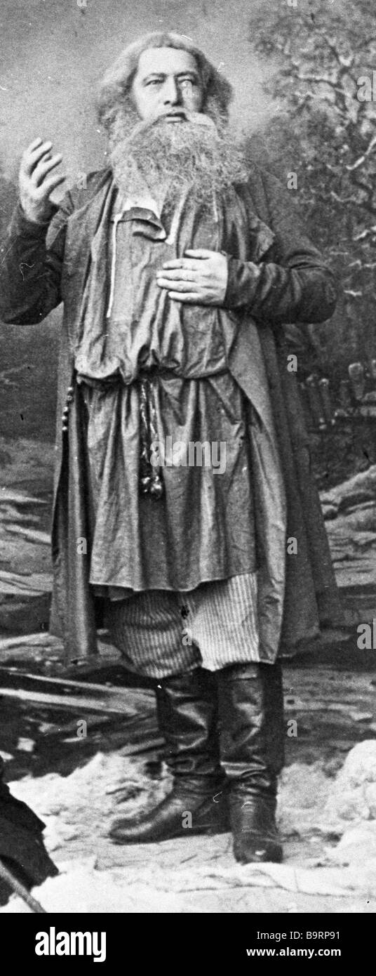 Actor Osip Petrov as Ivan Susanin in opera Ivan Susanin by Mikhail ...