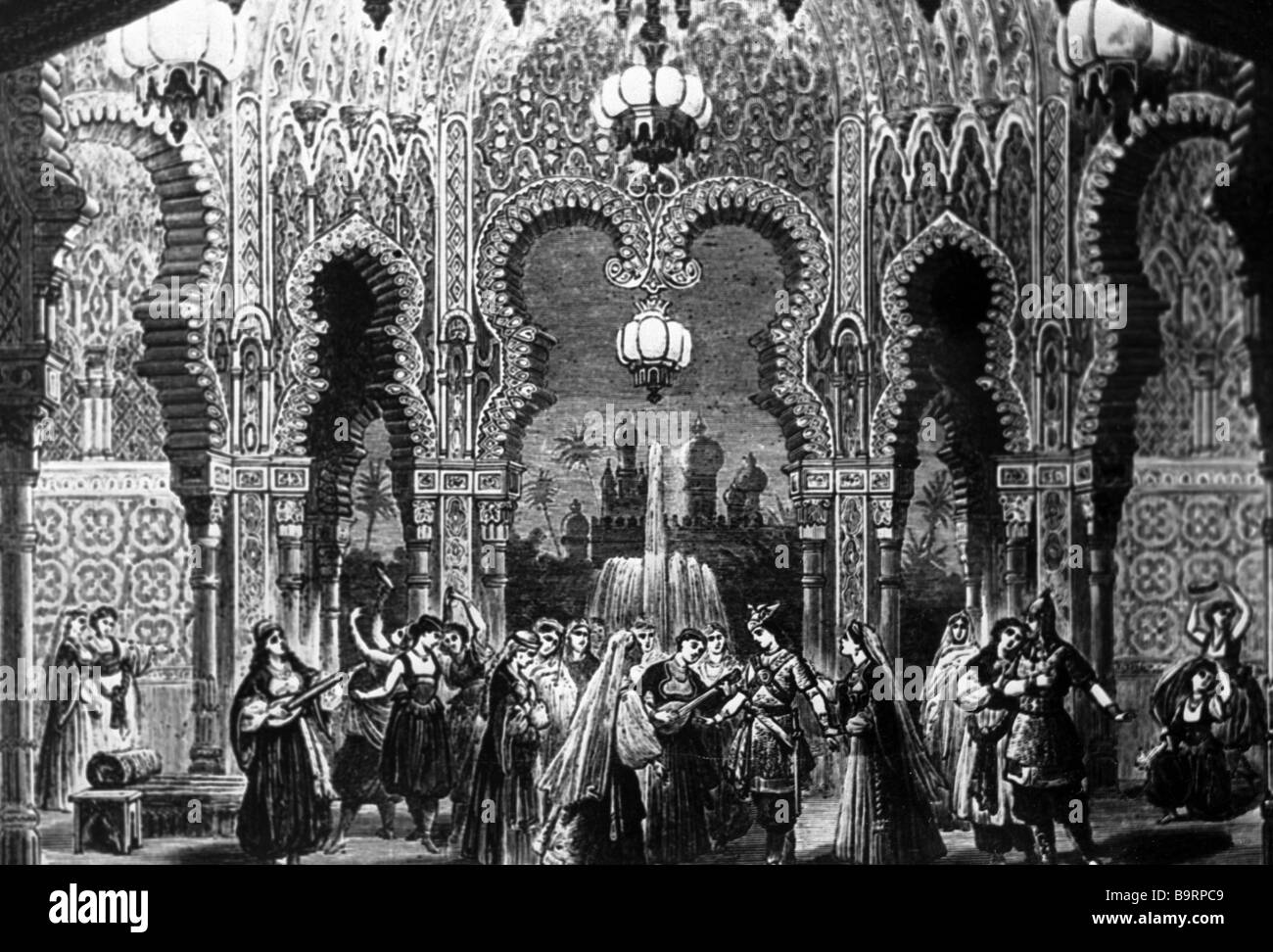 Scenery sketches for Mikhail Glinka s opera Ruslan and Lyudmila staged by Mariinsky Theater ...