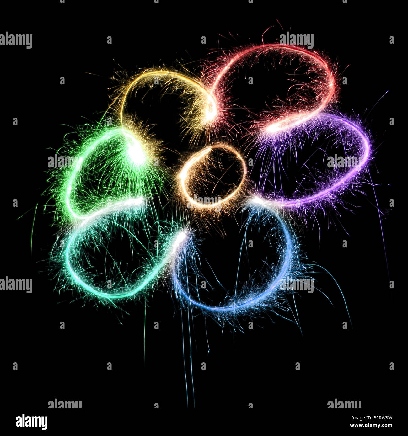 color flower sparkler Stock Photo - Alamy