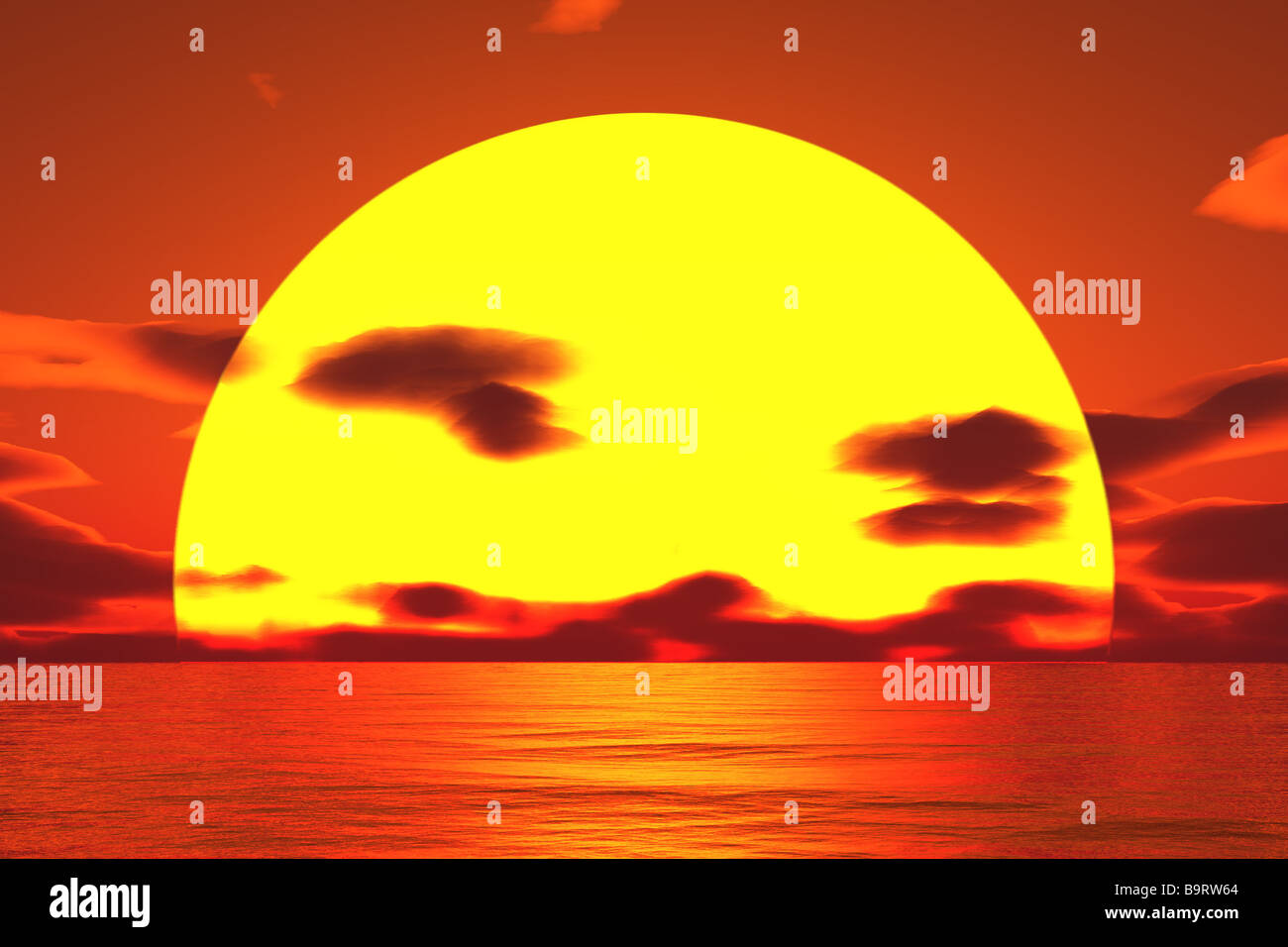 very big sun Stock Photo - Alamy
