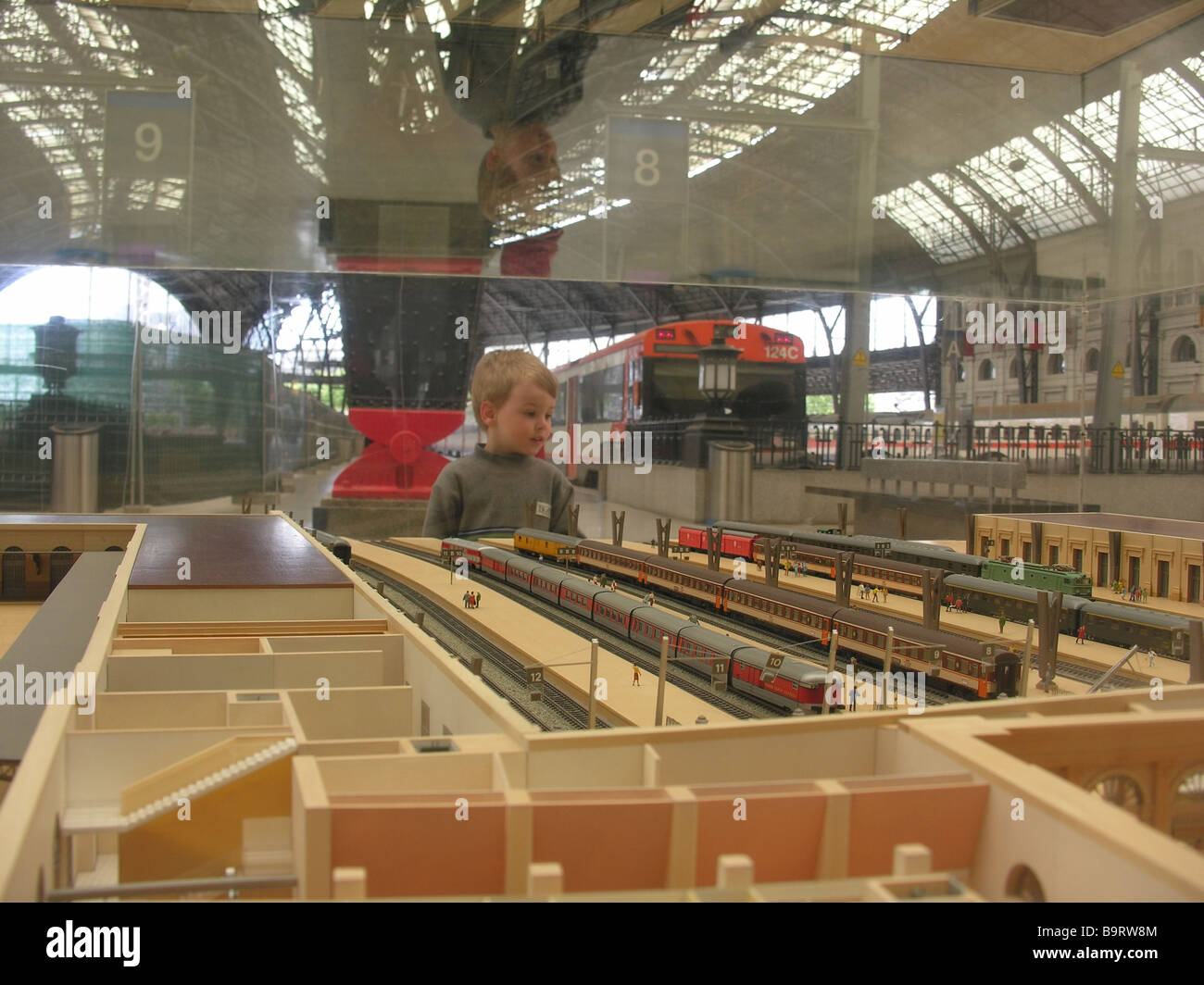 miniature train station Stock Photo - Alamy