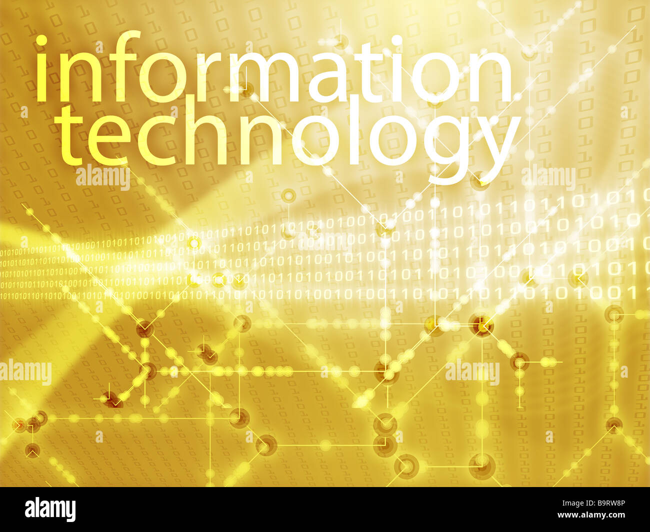 Information technology illustration Digital data transfer abstract ...