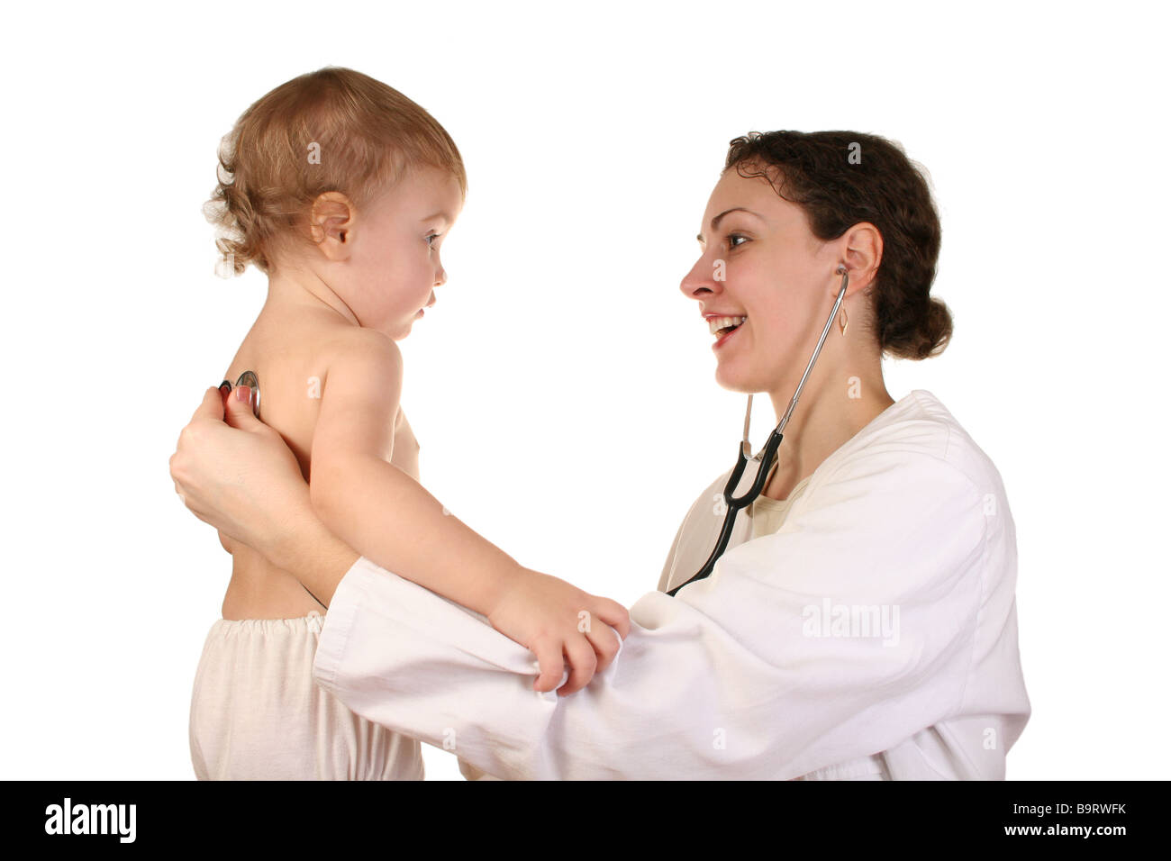 doctor with baby 4 Stock Photo - Alamy