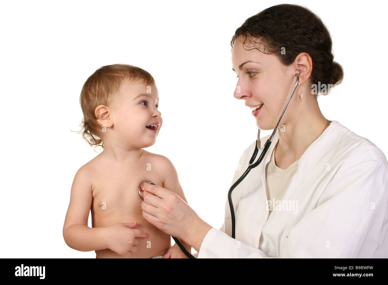 doctor with baby 5 Stock Photo - Alamy