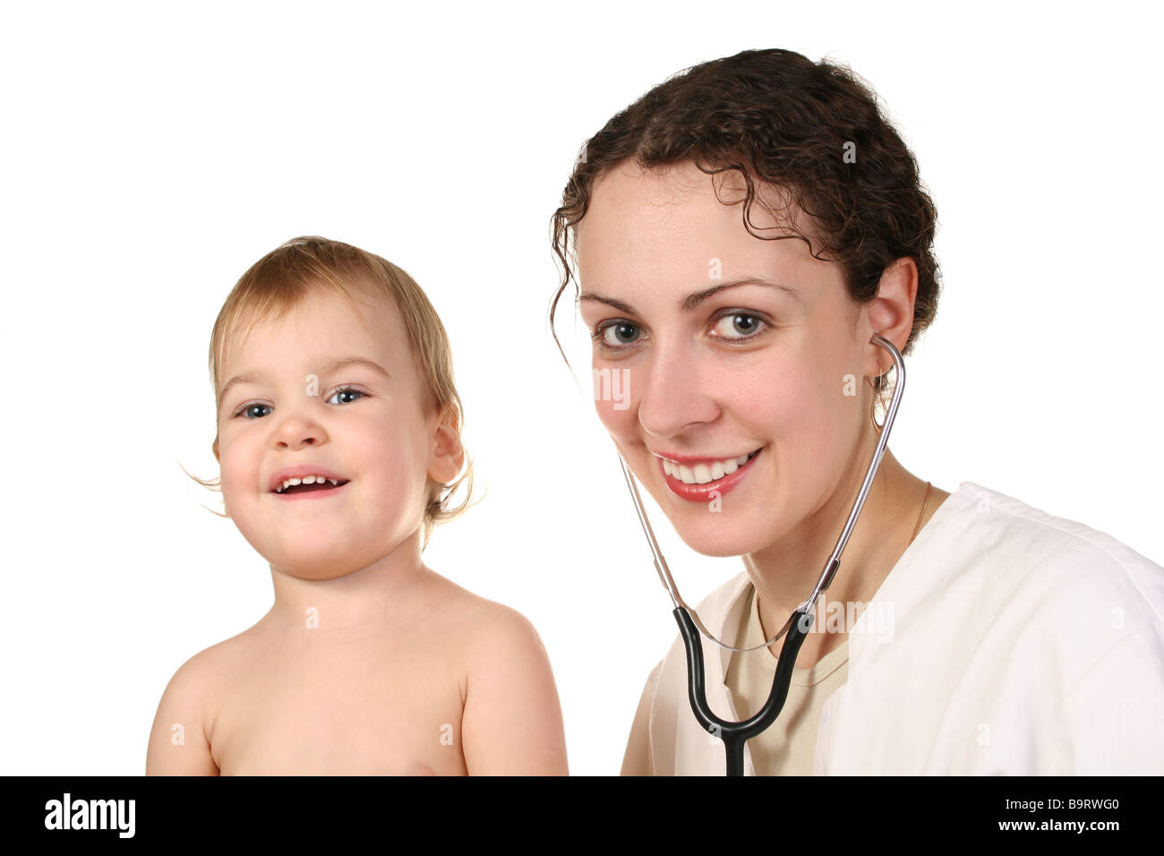 doctor with baby Stock Photo - Alamy