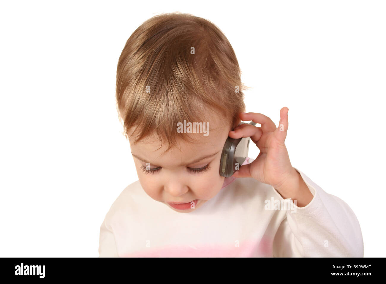 baby with phone Stock Photo - Alamy