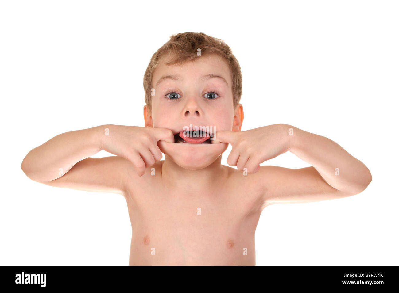 child making face Stock Photo - Alamy