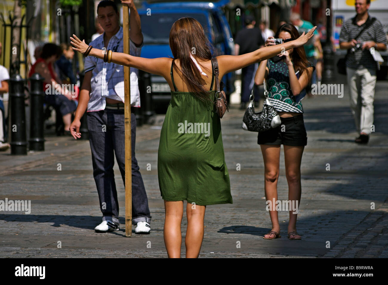 Tourist posing for a photograph hi-res stock photography and images - Alamy