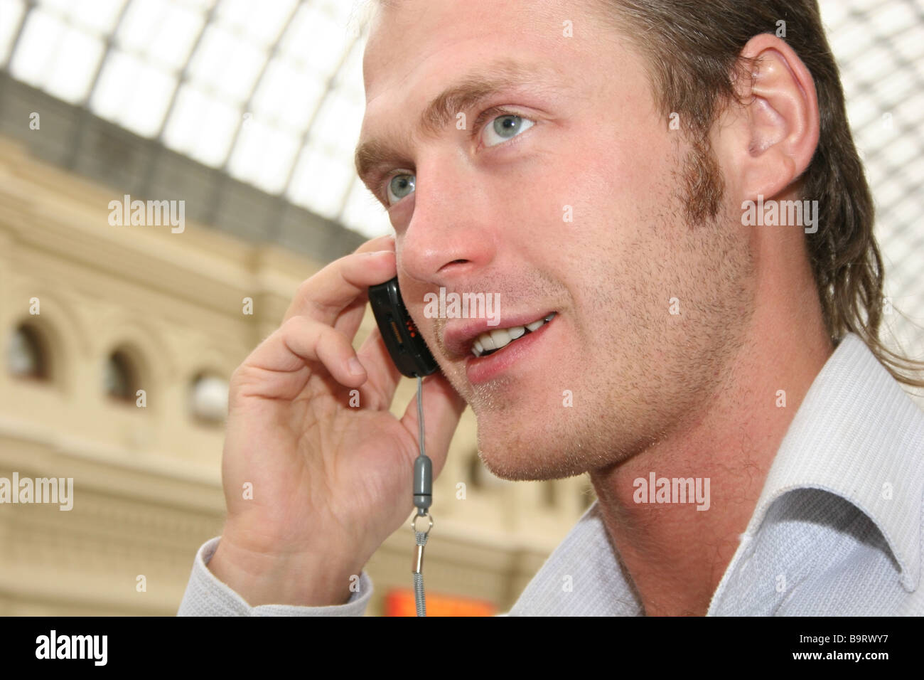 man with phone Stock Photo - Alamy