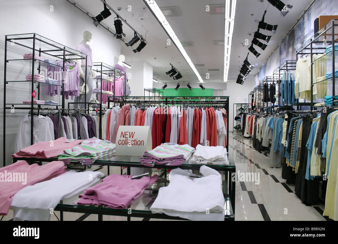 clothes in shop Stock Photo - Alamy