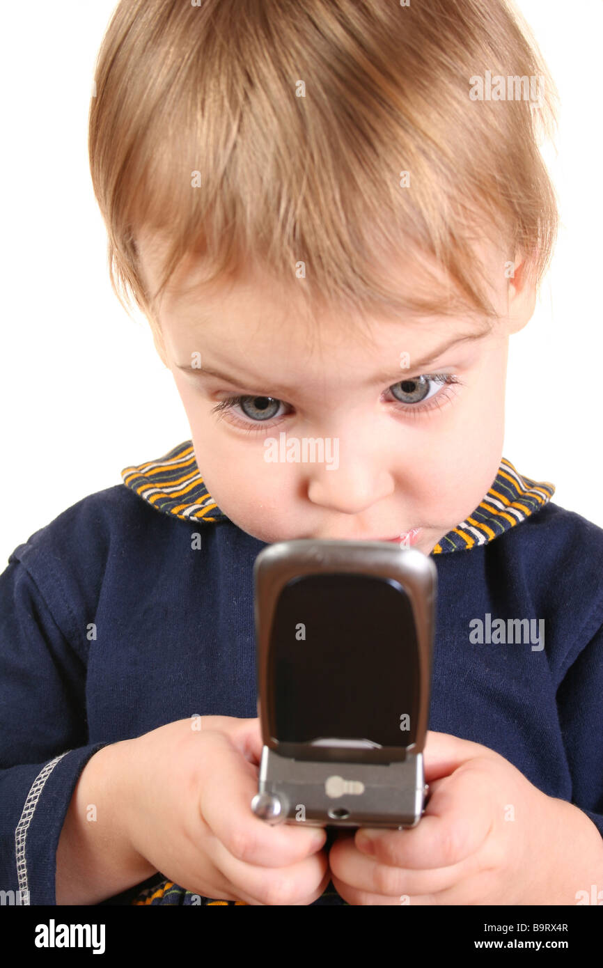 baby push phone 2 Stock Photo - Alamy