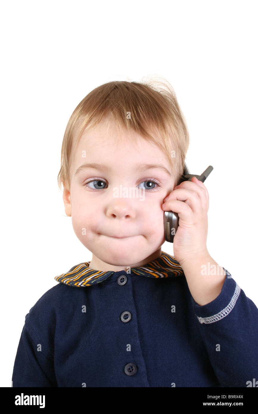 baby with phone Stock Photo - Alamy