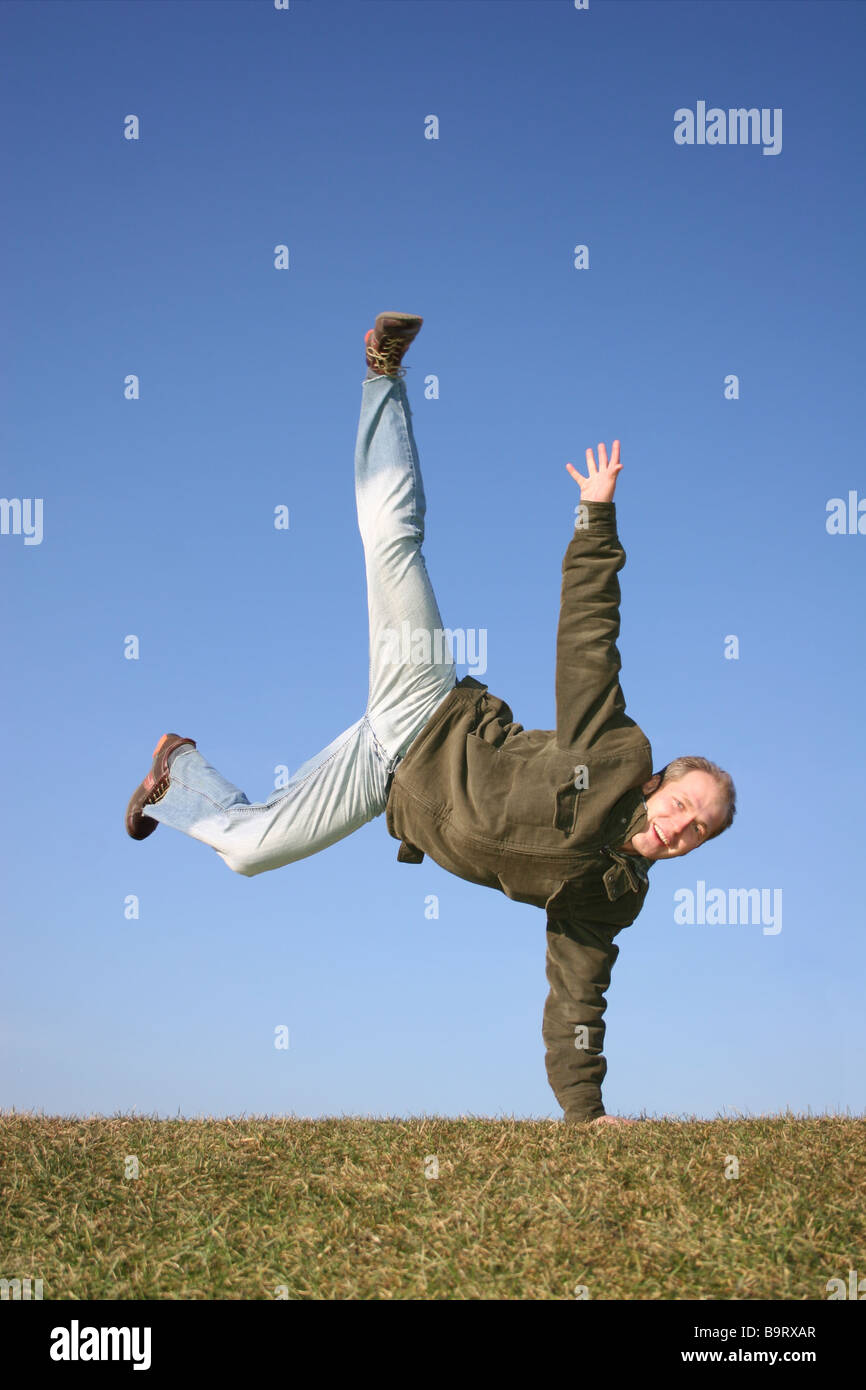 happy spring boy on hand Stock Photo - Alamy