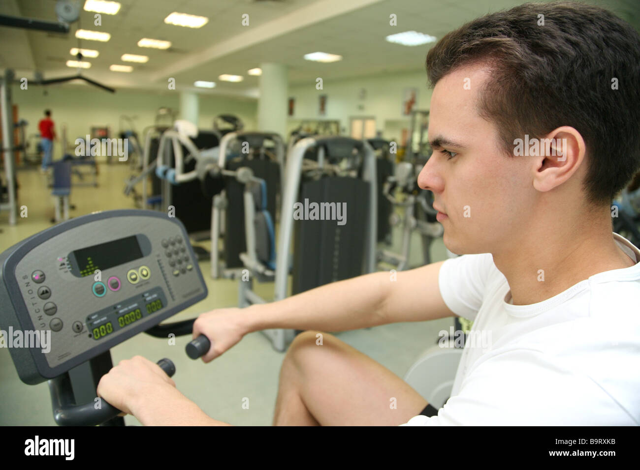 man in health club Stock Photo - Alamy