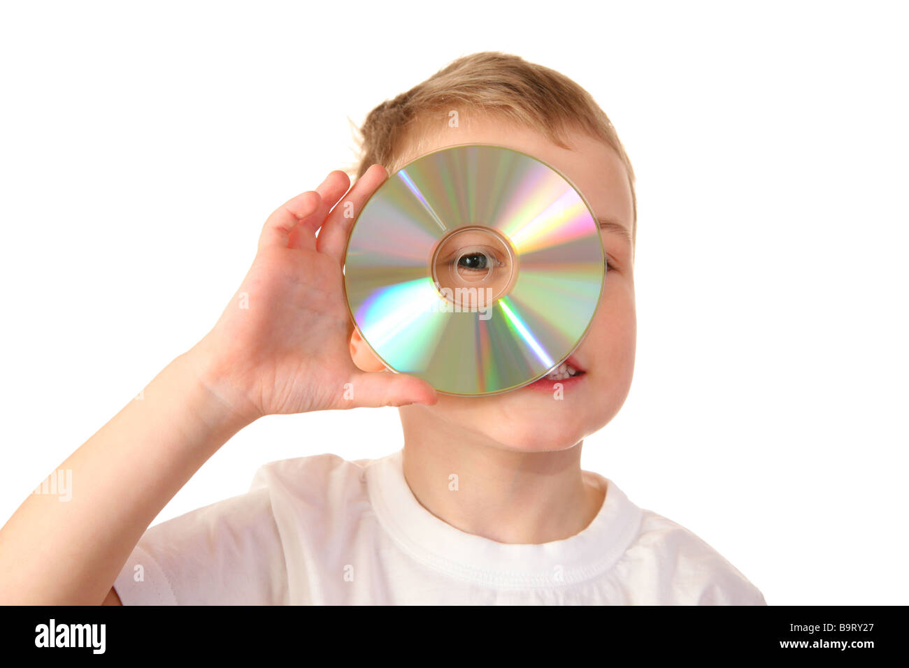 child with cd Stock Photo - Alamy