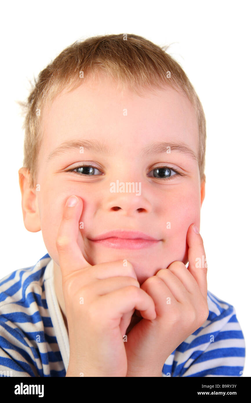smile boy with hands Stock Photo - Alamy