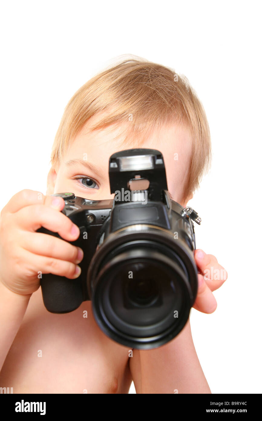 baby with camera Stock Photo - Alamy