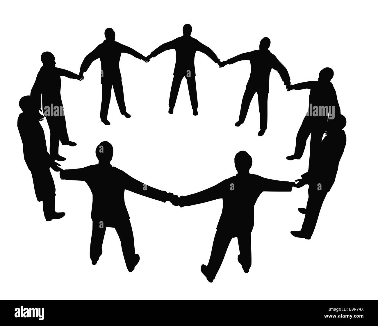 2 people silhouette illustration hi-res stock photography and images ...